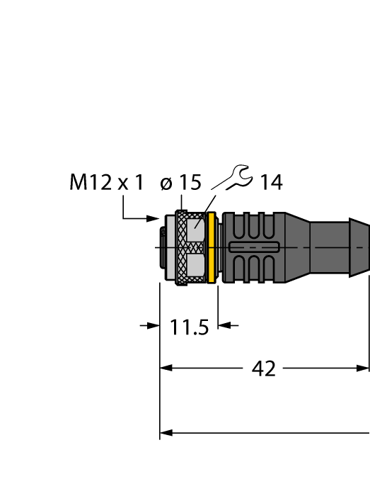 Actuator and Sensor Cable, PUR - Extension Cable