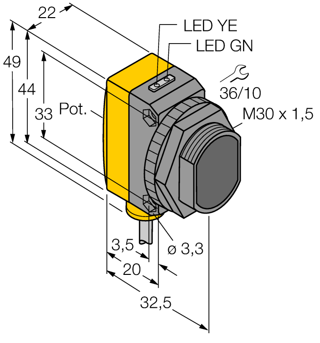 Photoelectric Sensor - Diffuse Mode Sensor