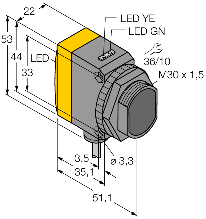 Photoelectric Sensor - Opposed Mode Sensor (Emitter)